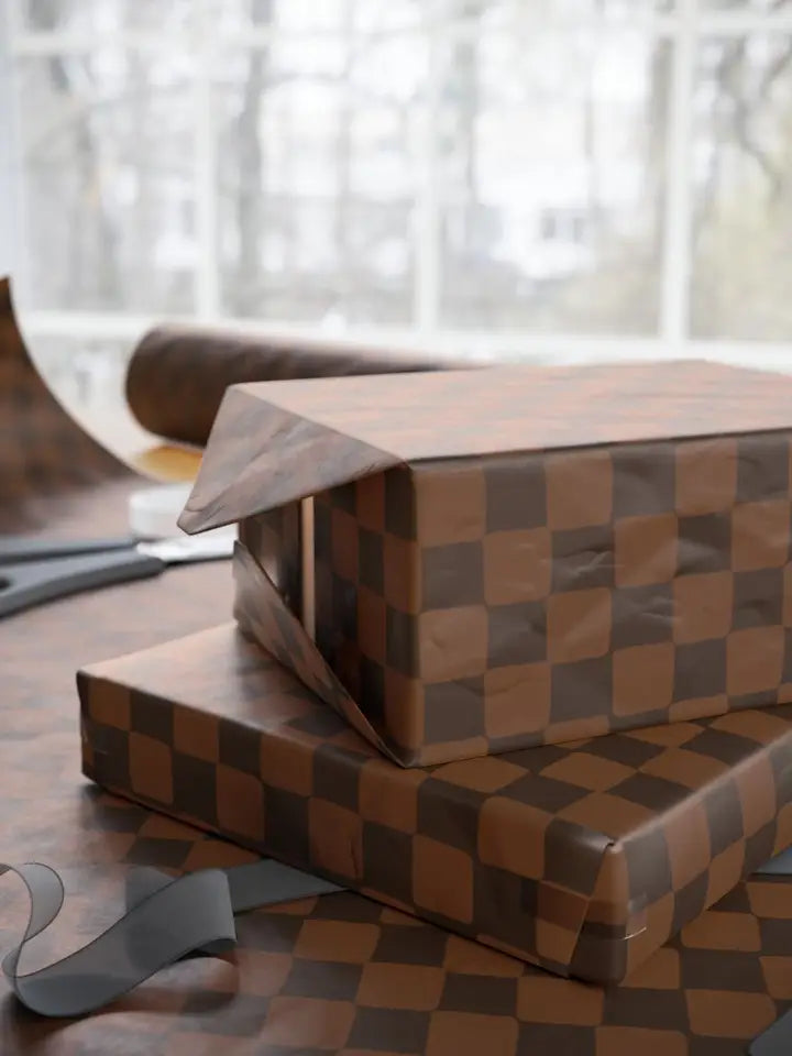 Checkered Wrapping Paper - 2 Colors – Down Home by DeBoers