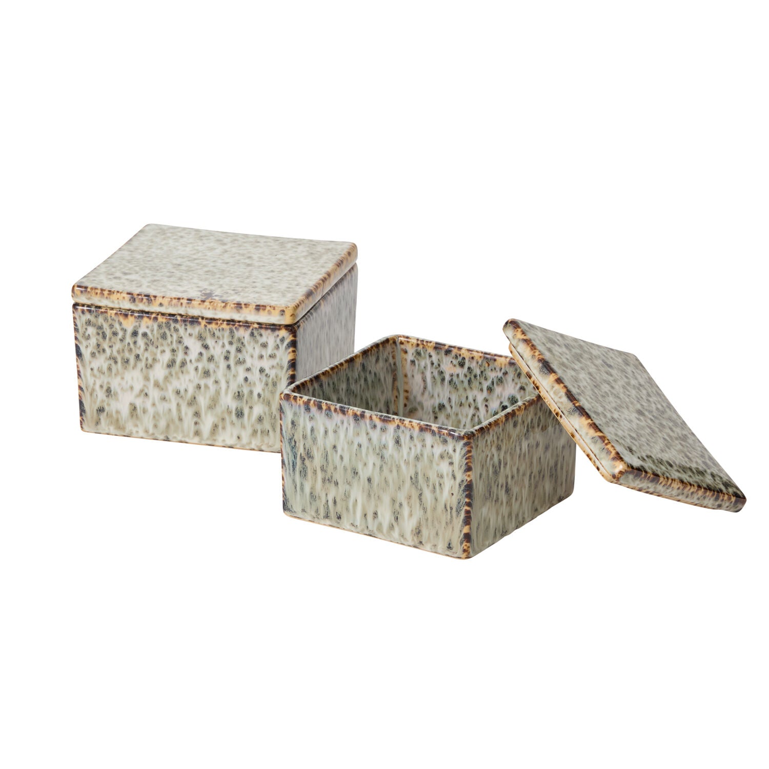 Ceramic Trinket Box with Lid - 2 sizes – Down Home by DeBoers