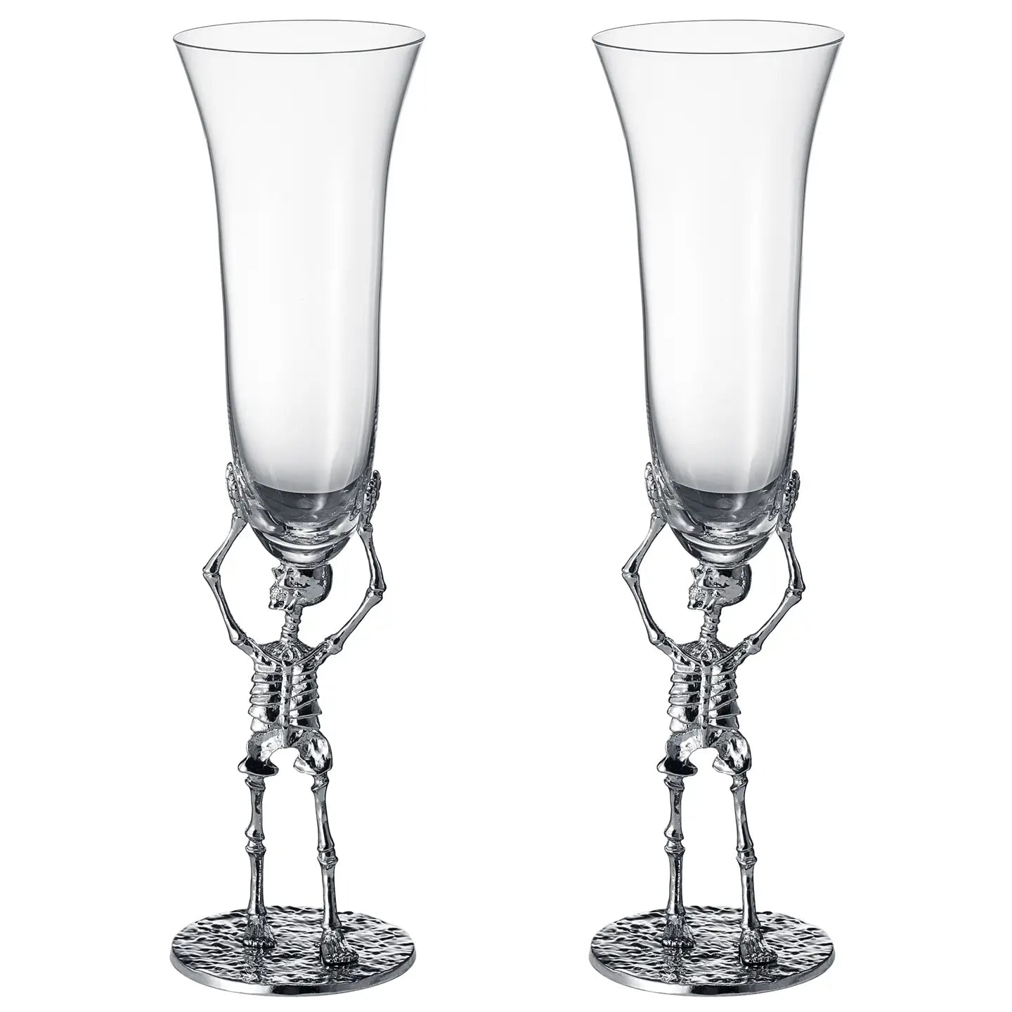 Skeleton Stemmed Champagne Flute – Down Home by DeBoers